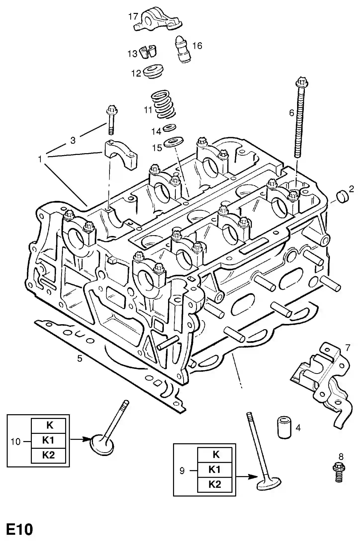 Opel Corsa C Rocker arm Diagram & OEM Parts (2001 - 2011 Global) | 7zap