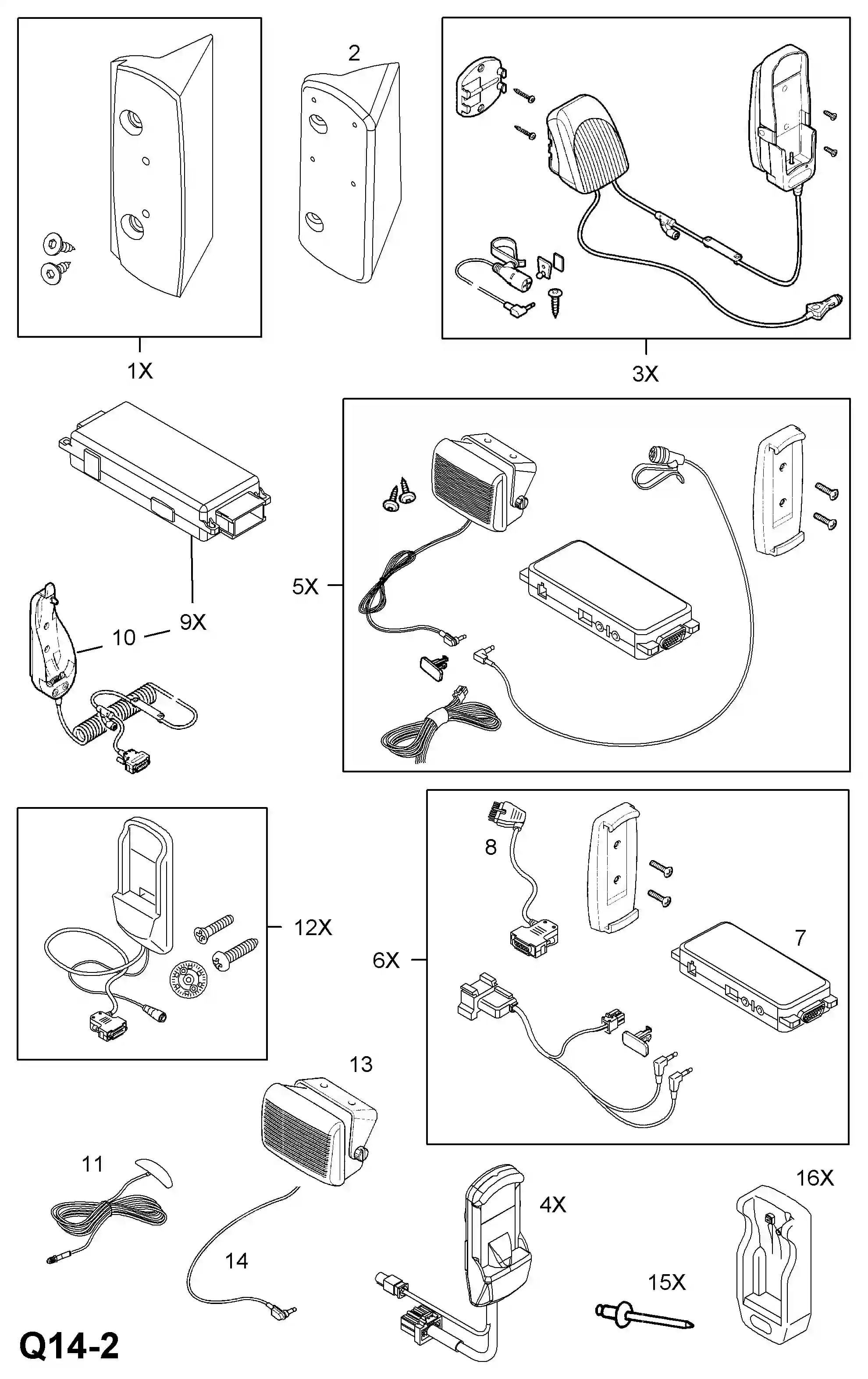 Opel Meriva A Factory fitted mobile phone portal / mobile phone cradle ...