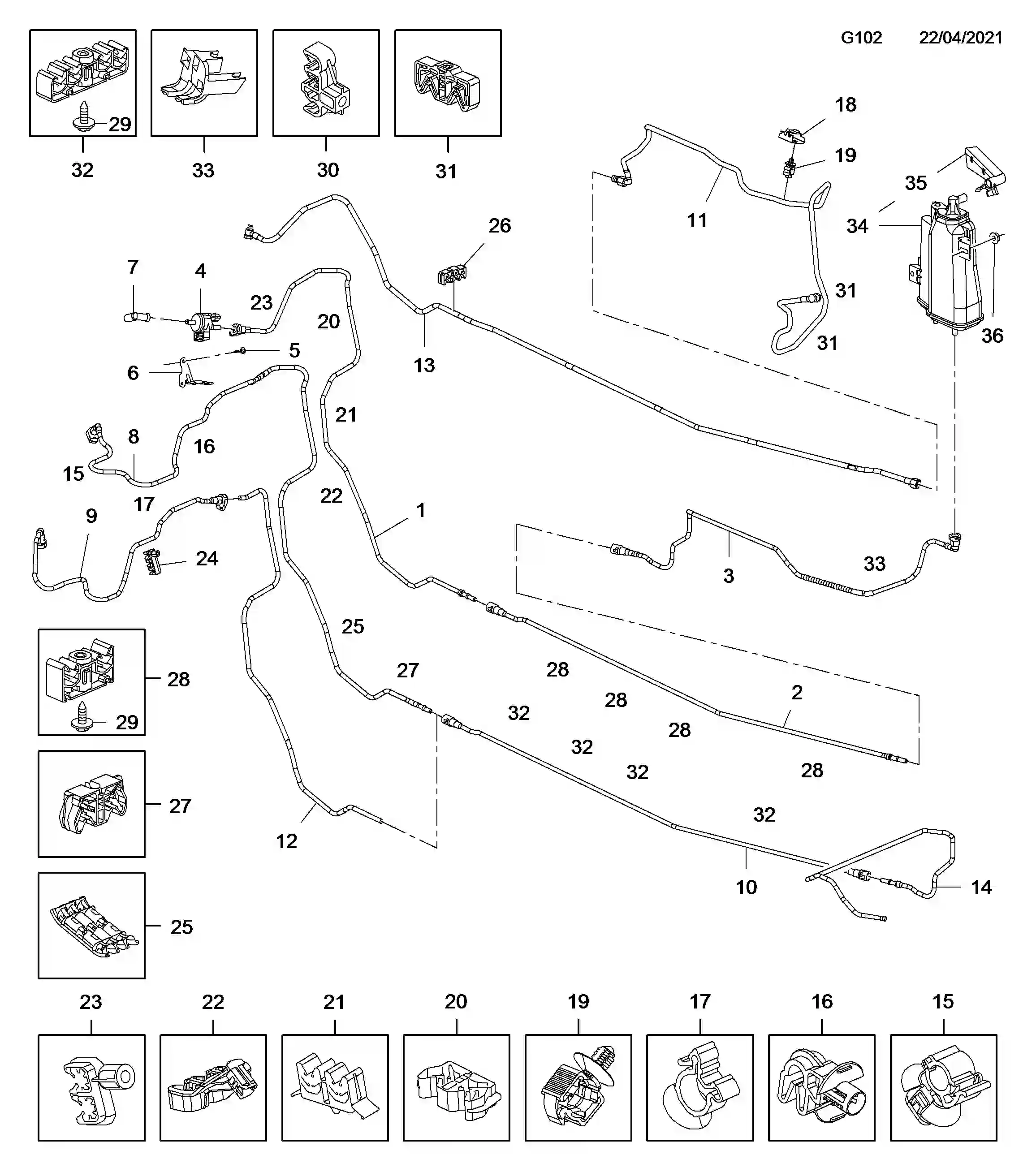 Buy Opel Corsa E Fuel pipes and fittings parts online 2015 - 2019 ...