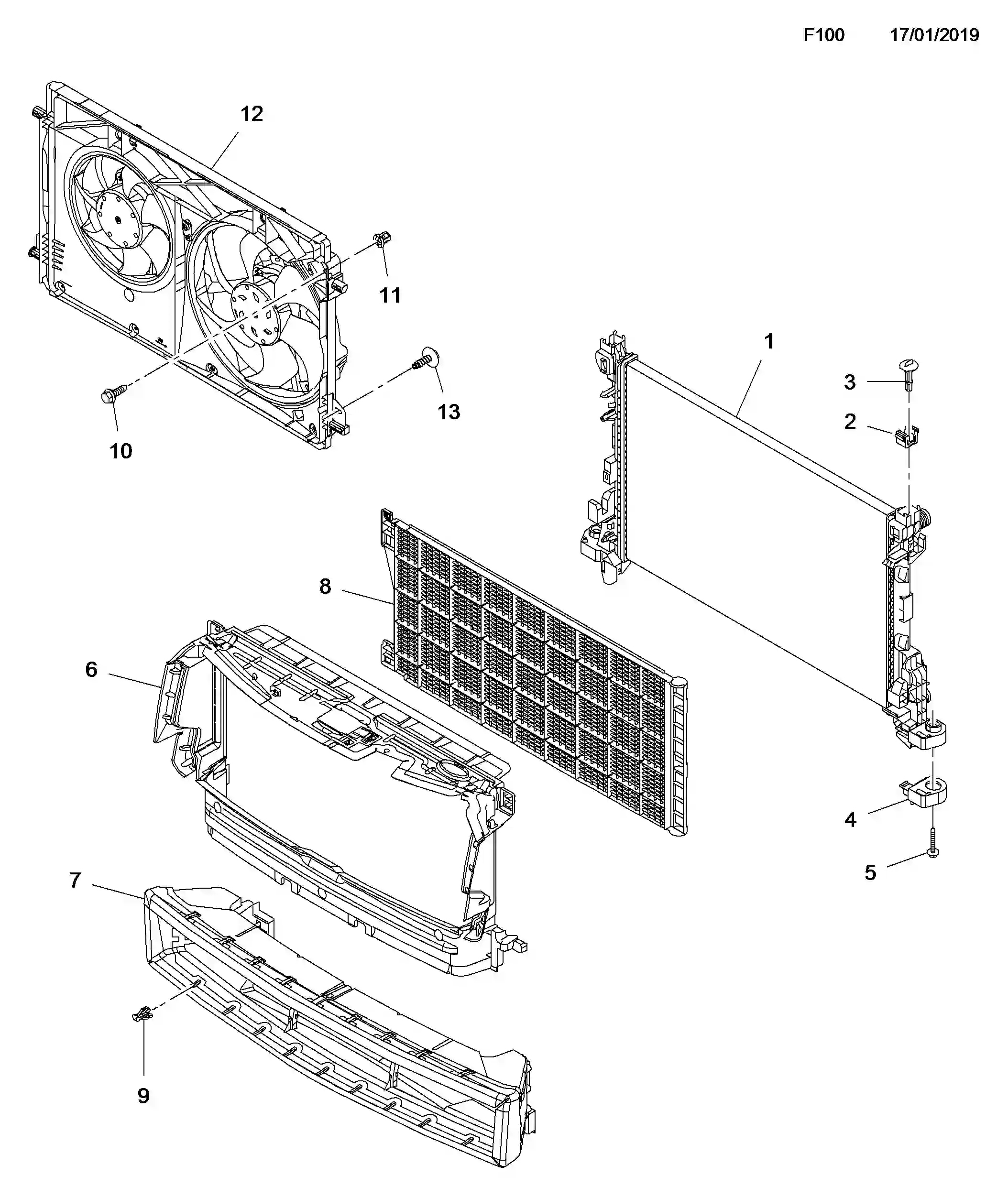 Buy Opel Vivaro B Fan and drive parts online 2015 - 2021 — Global | 7zap