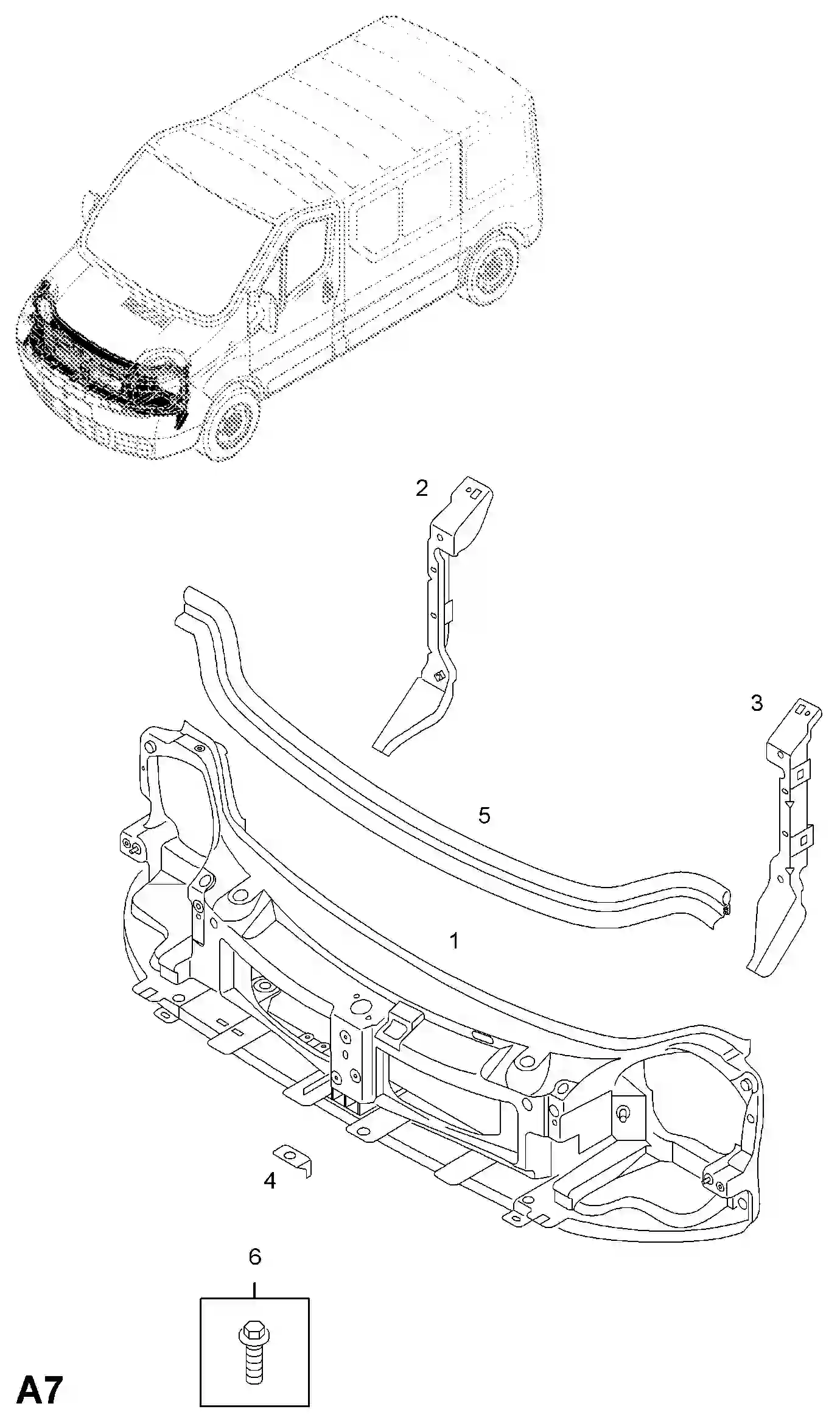Buy Opel Vivaro A Front end / 25dti - g9u-730 turbo-diesel engine ...