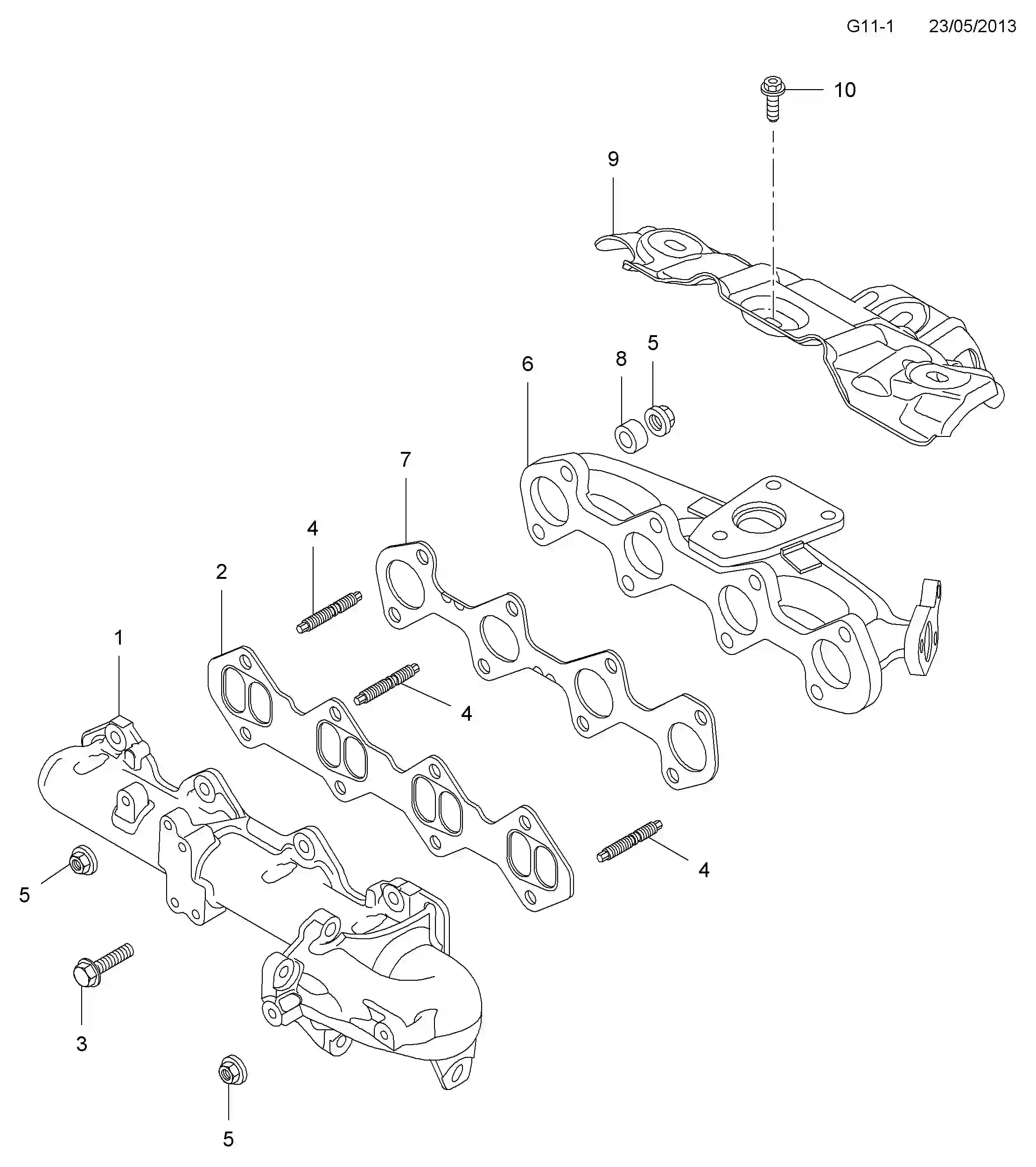 Opel Vivaro A Saugrohr / 20dti-m9r-786, m9r-788 turbodieselmotoren ...