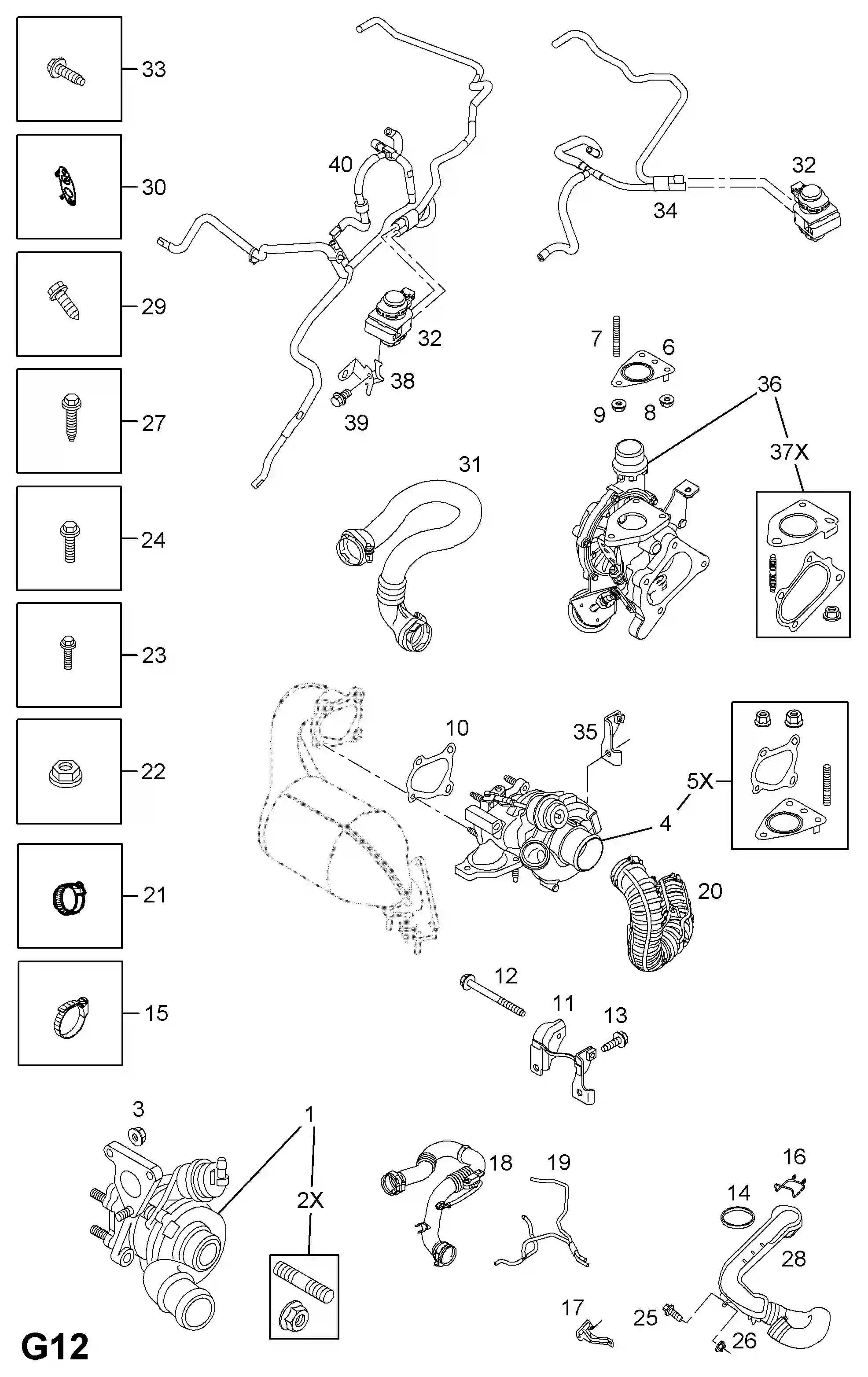 Opel Vivaro A Turbocharger / 20dti-m9r-786, m9r-788 turbo diesel ...