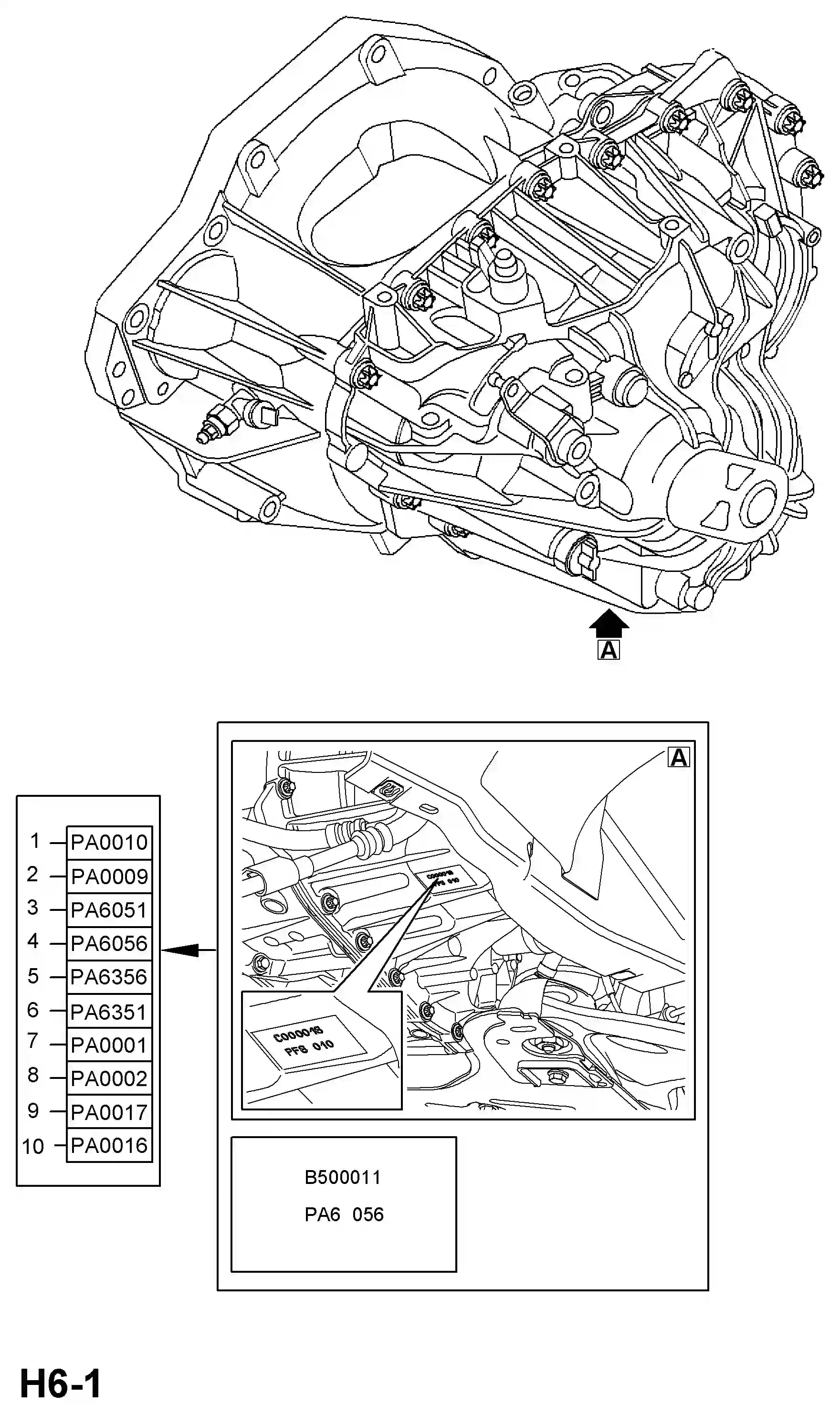 Opel Vivaro A Transmission assembly / 20dti-m9r-780, m9r-782, m9r-786 ...