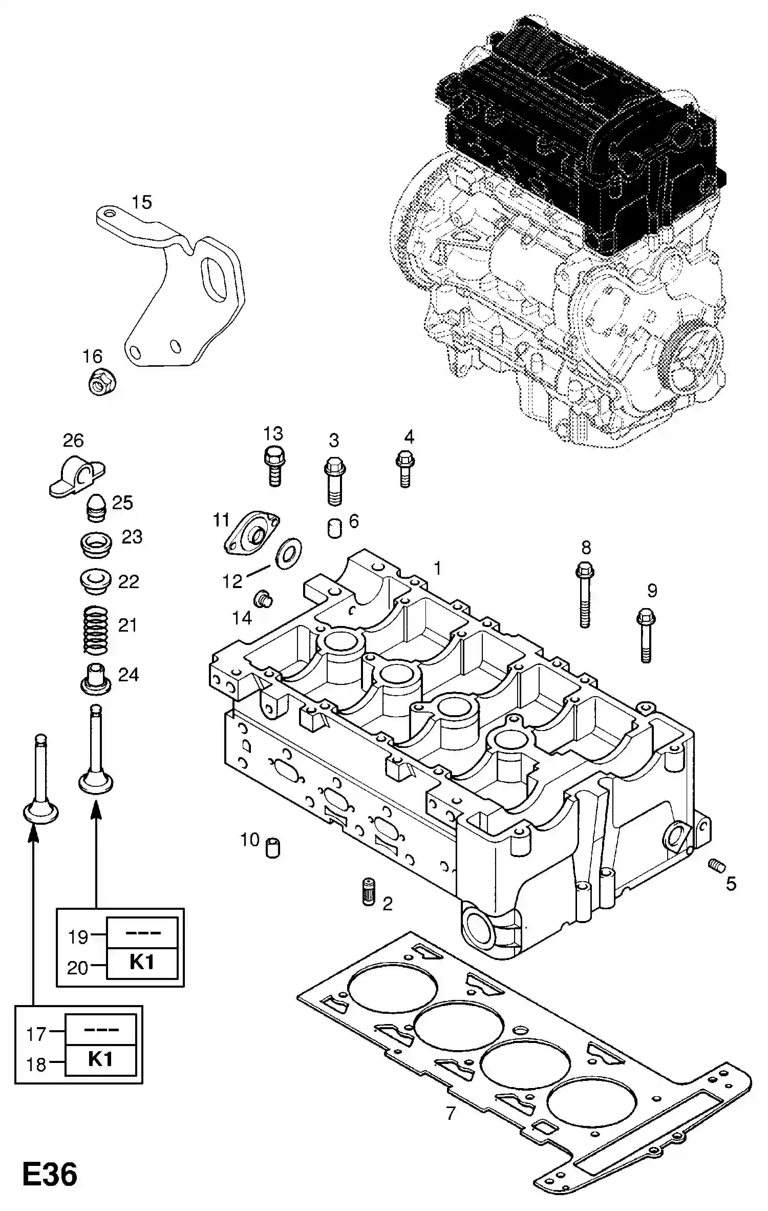 Buy Opel Vectra C Rocker arm parts online 2002 - 2008 — Global | 7zap