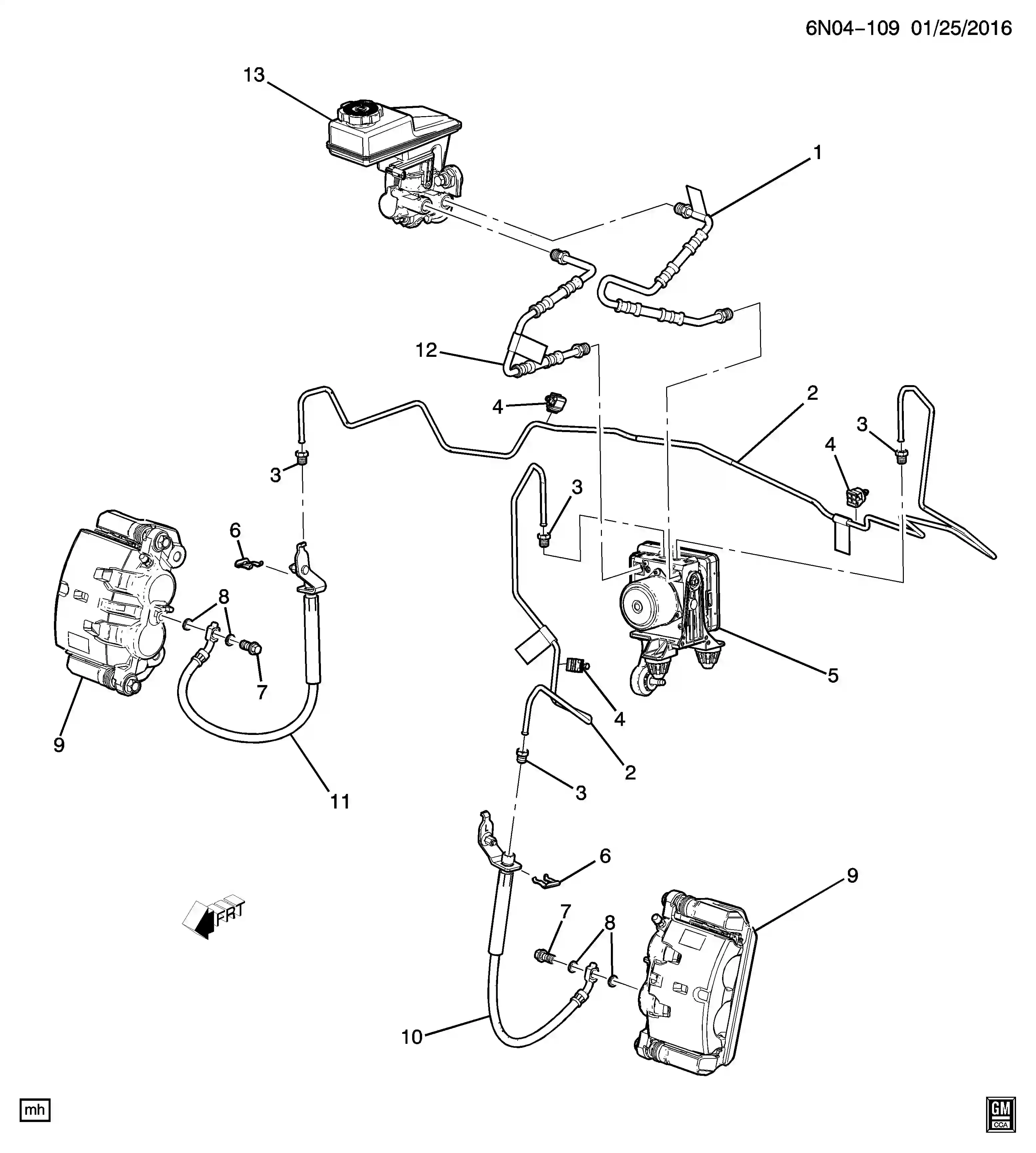 購入 Cadillac XT5 Brake lines/front 部品オンライン 2017 - 2025 — ヨーロッパ | 7zap