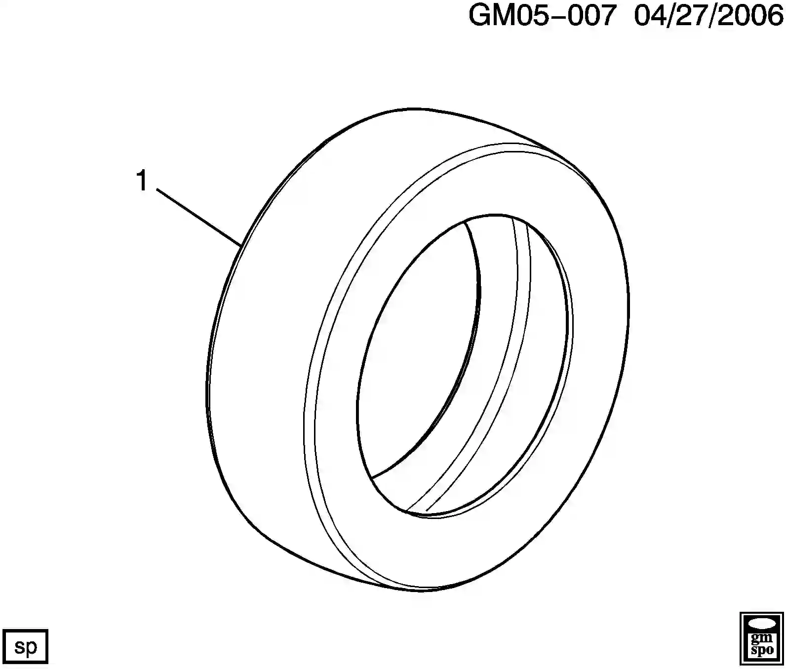 Chevrolet Sonic T300 Tire 部品 2012 - 2020 | EPC ヨーロッパ
