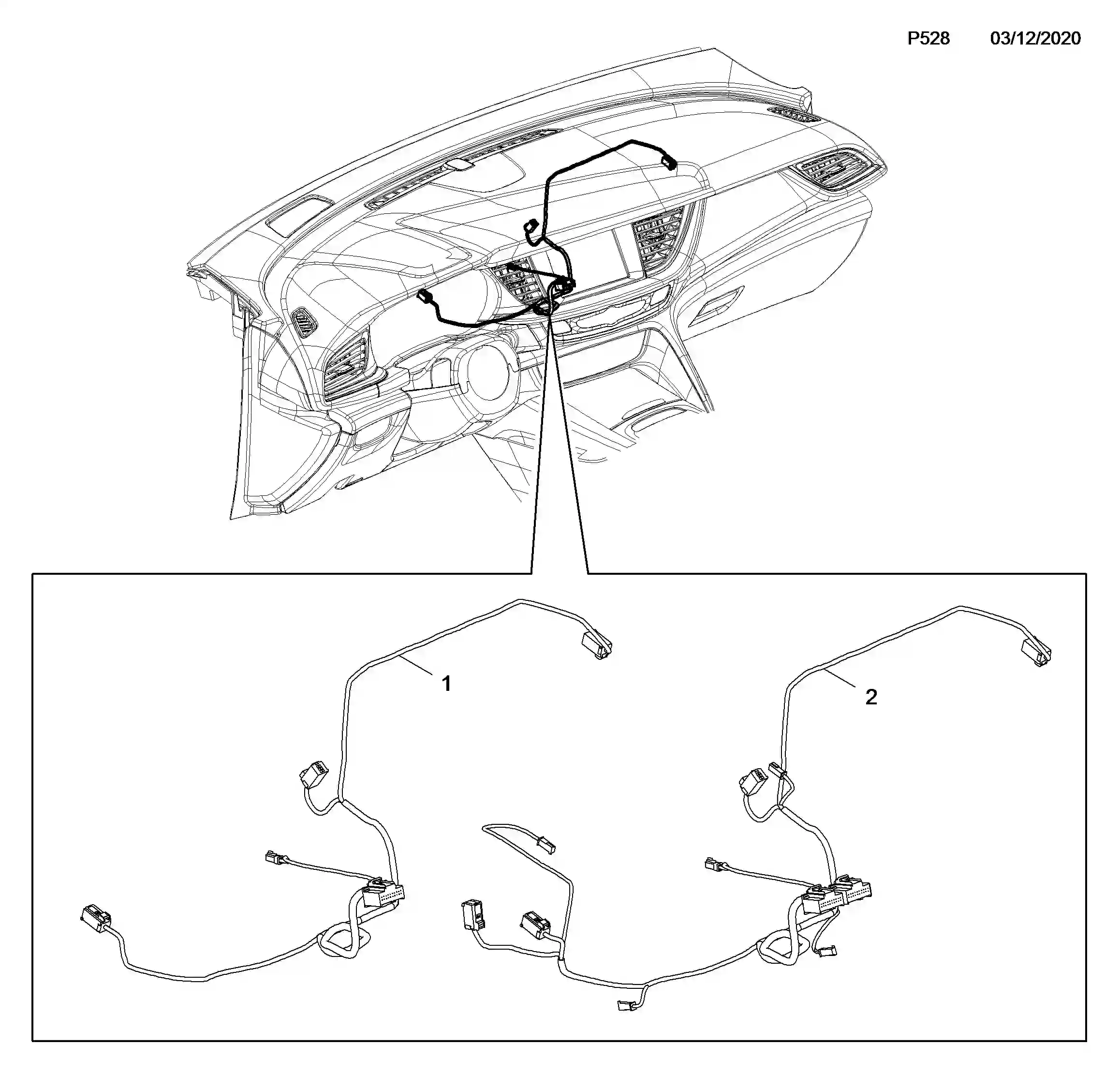 Opel Insignia B Heater and air conditioning harnesses parts 2018 - 2021 ...