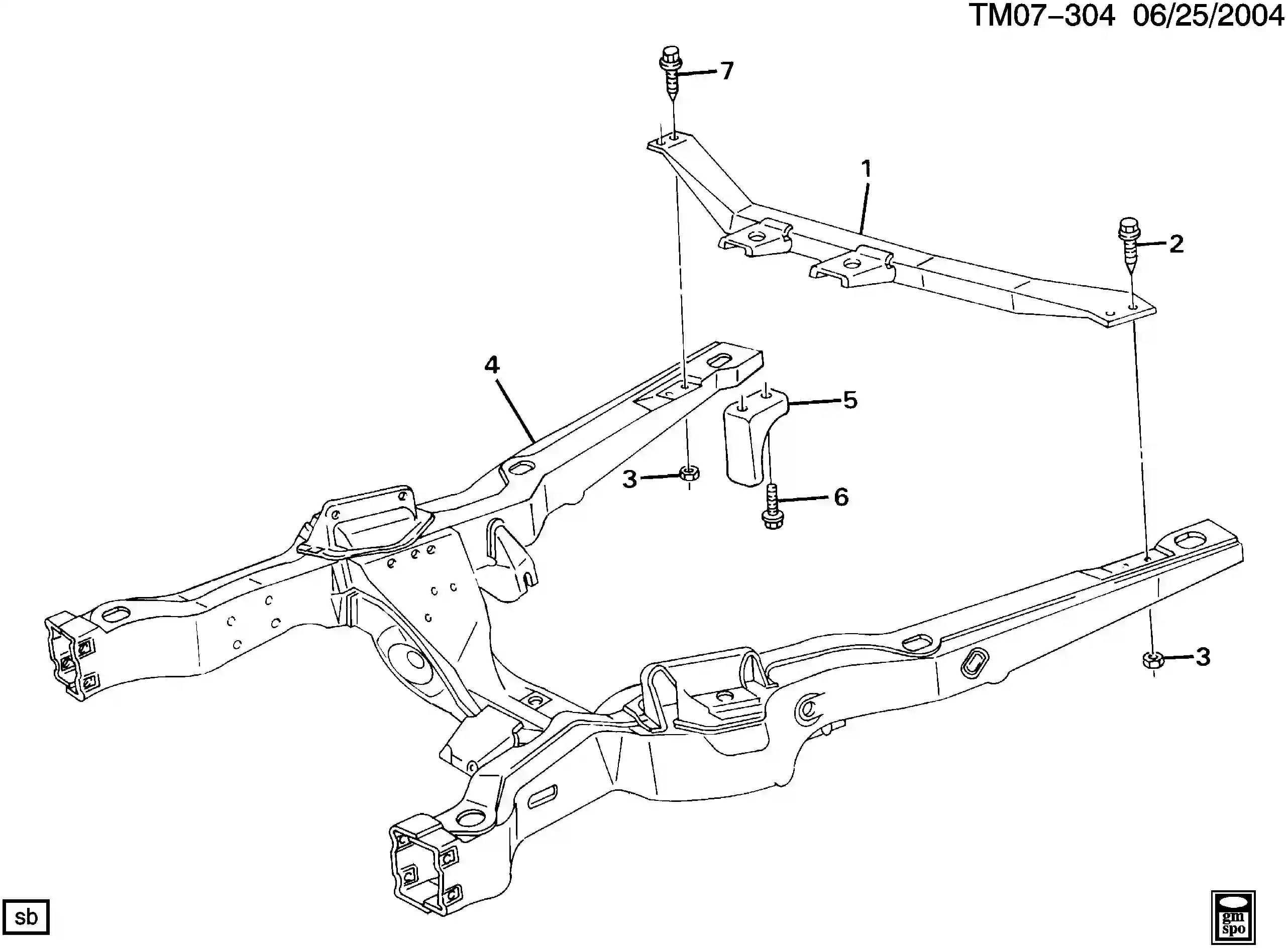 Chevrolet Astro 1st/2nd Generations Frame 部品 1985 - 2005 | EPC ヨーロッパ