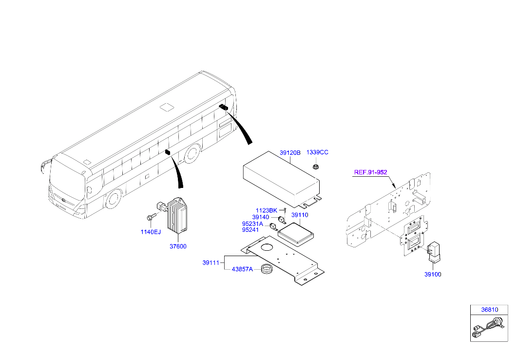 Hyundai Super Aero City/Unicity Engine control unit & sensor piezas ...