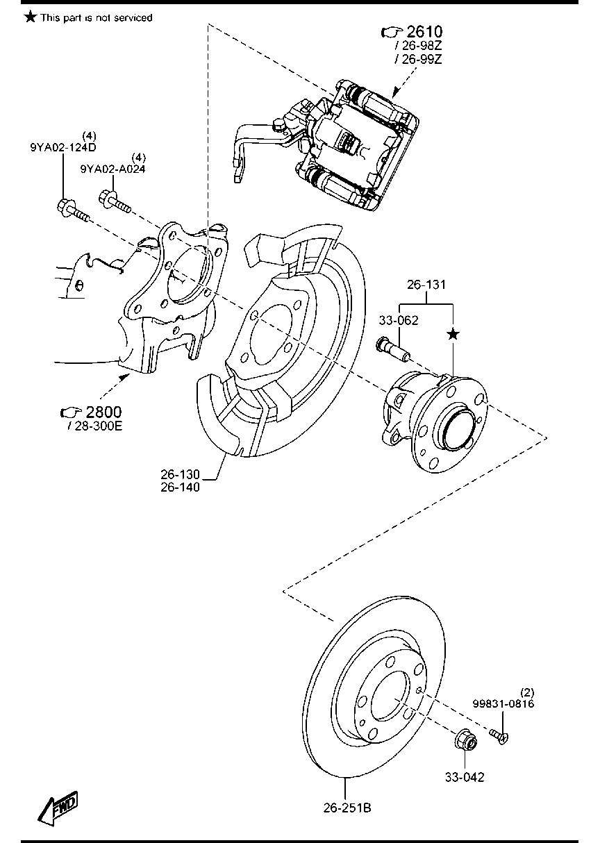 Mazda CX-3 DK Rear axle Teile 2015 - 2018 | EPC Europa