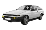 كتالوج قطع الغيار إلى عن على Toyota Sprinter E80 1983 - 1987 اليابان