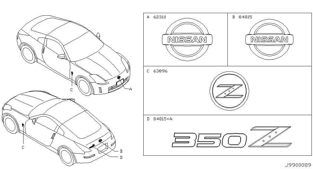 Nissan 350z Emblem