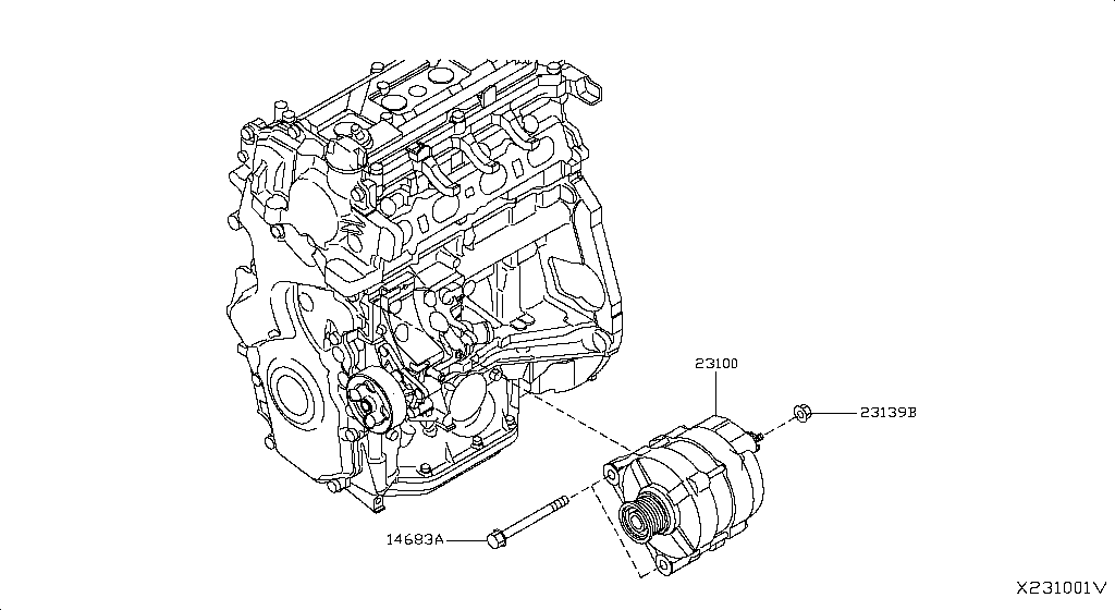 Nissan Versa N17 Alternator parts 2011 - 2017 | EPC Global