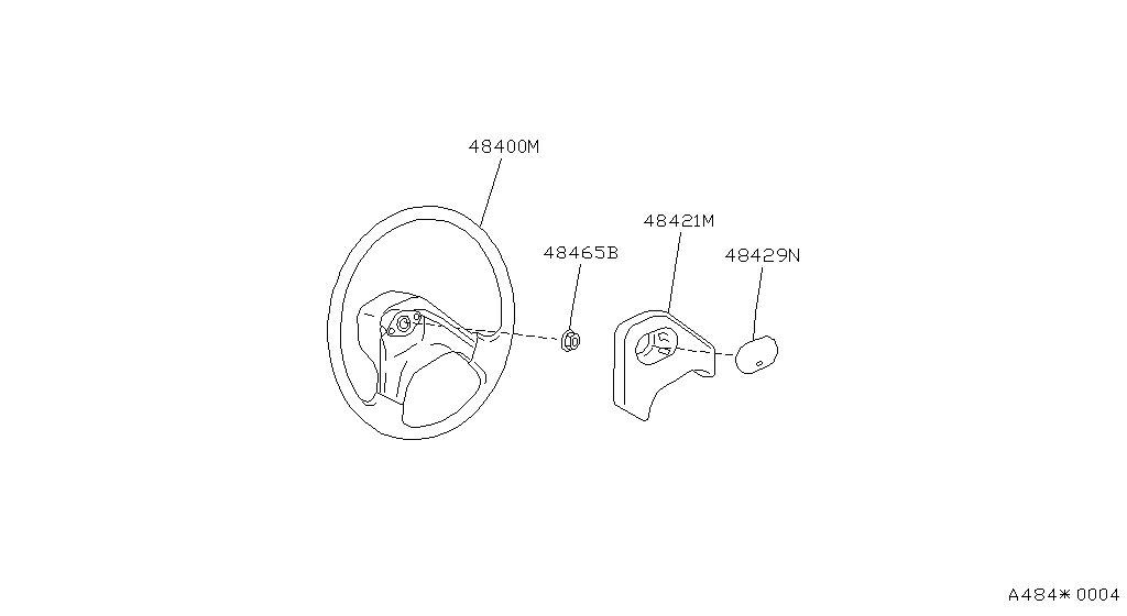 Nissan Prairie M11 Steering wheel parts 1988 - 1994 | EPC Global