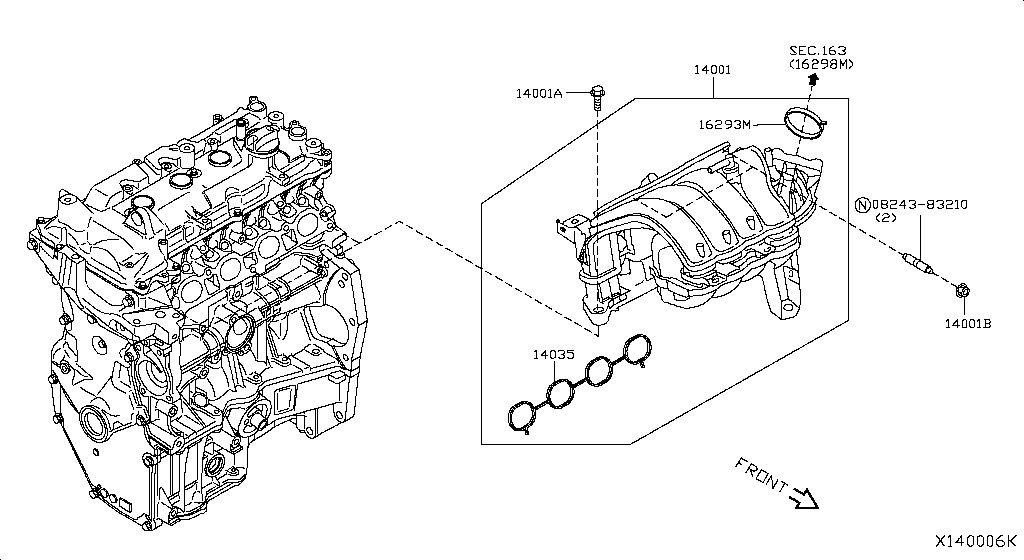 Nissan Kicks P15 Manifold parts 2016 - 2017 | EPC Global