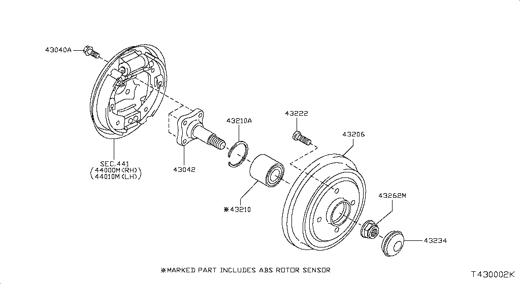 Nissan Note E12 Rear axle parts 2017 - 2017 | EPC Global
