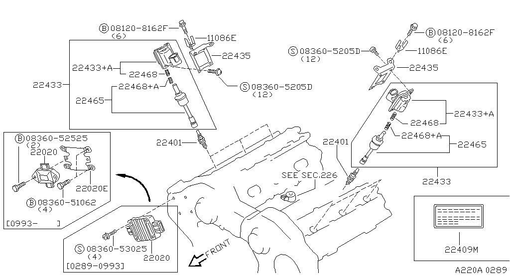 Nissan 300ZX Z32 Ignition system parts 1989 - 1996 | EPC USA