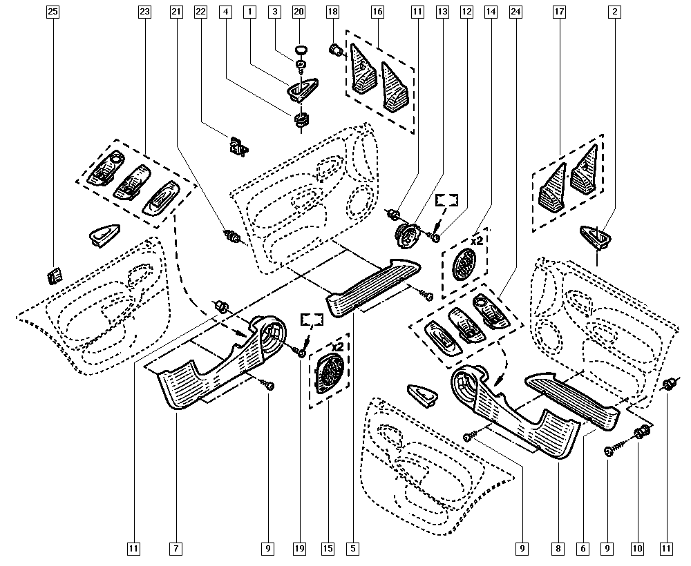 Renault 7703081184 Nut for RENAULT Mégane Mégane Classic-Estate ...
