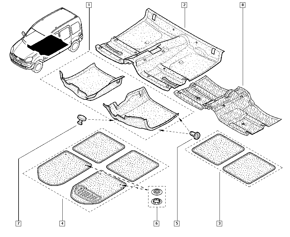 Mats for Renault Kangoo Kangoo