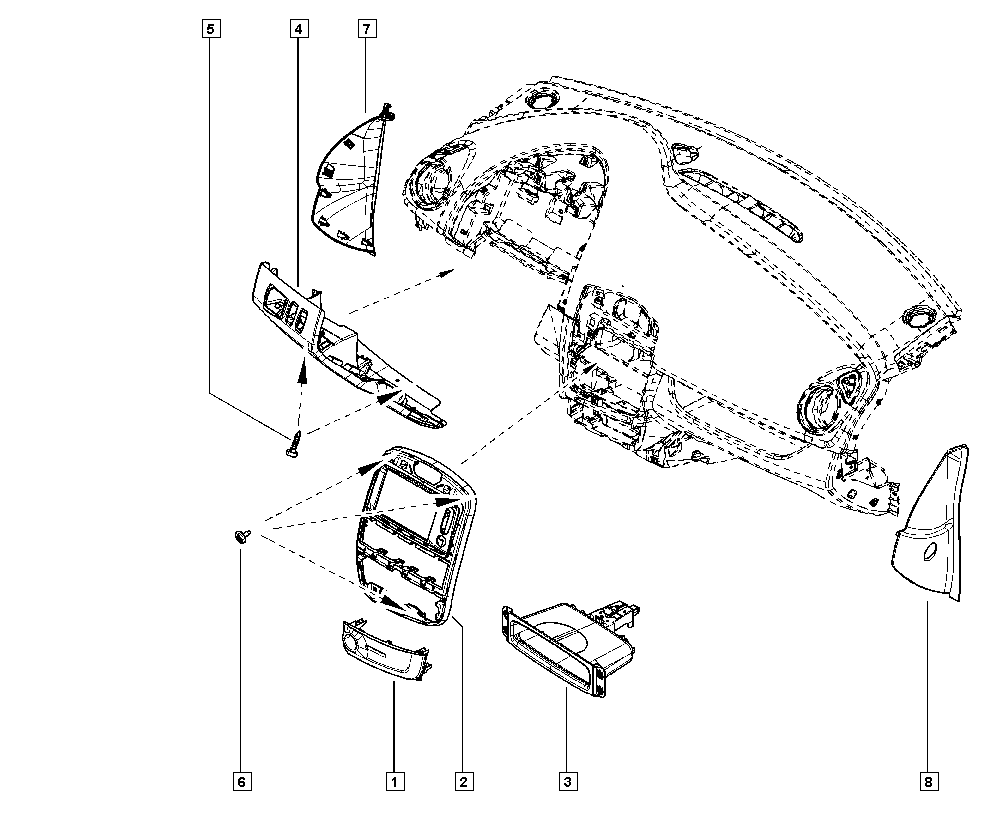Dashboard for Renault Clio Clio IV