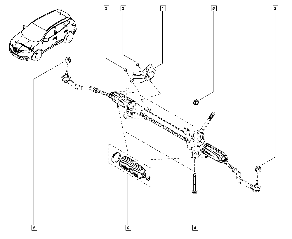Steering for Renault Kadjar Kadjar