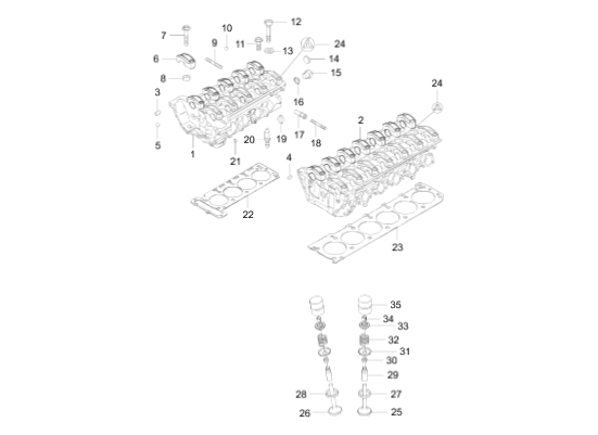 SsangYong Musso FJ Cylinder head & gasket kit(gsl) parts 1993 - 1998 ...