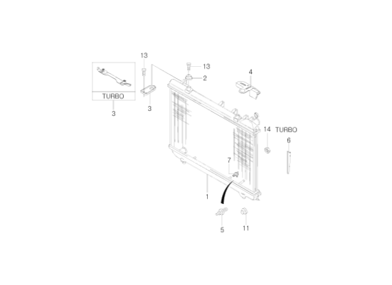 SsangYong Musso FJ Radiator parts 1993 - 1998 | EPC Global
