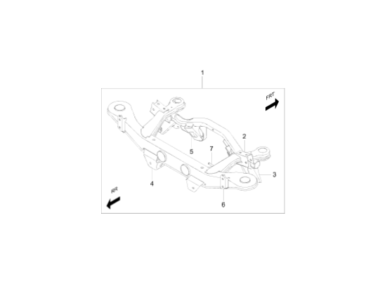 SsangYong Tivoli XLV Rr sub frame & mounting (awd) parts 2015 - 2019 ...