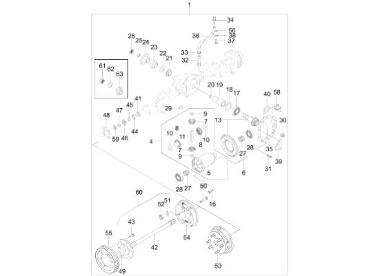 SsangYong Rexton Y250 1st Facelift Rear axle(ksc : h/dymos) parts 2006 ...