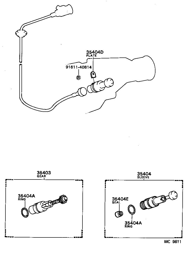 SPEEDOMETER DRIVEN GEAR (ATM) TOYOTA COROLLA [AE86] (NORTH AMERICA)