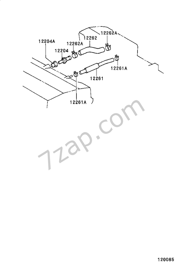 VENTILATION HOSE TOYOTA CELICA [AT200,ST204] (NORTH AMERICA)