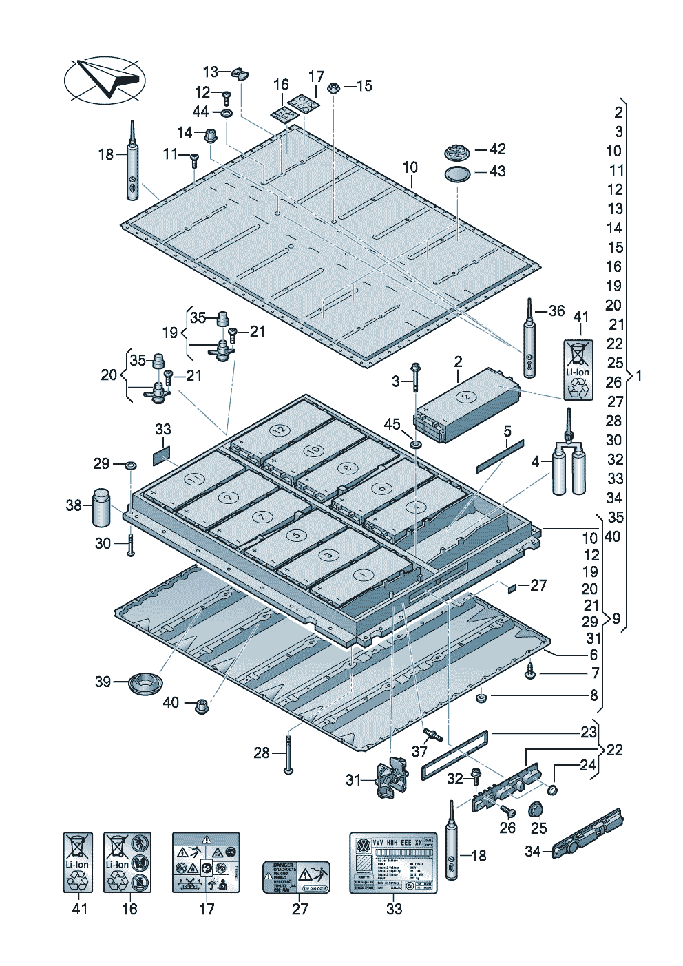 Audi Q4 e-tron (Typ F4) High-voltage battery d - 05.07.2021>> - 29.08. ...