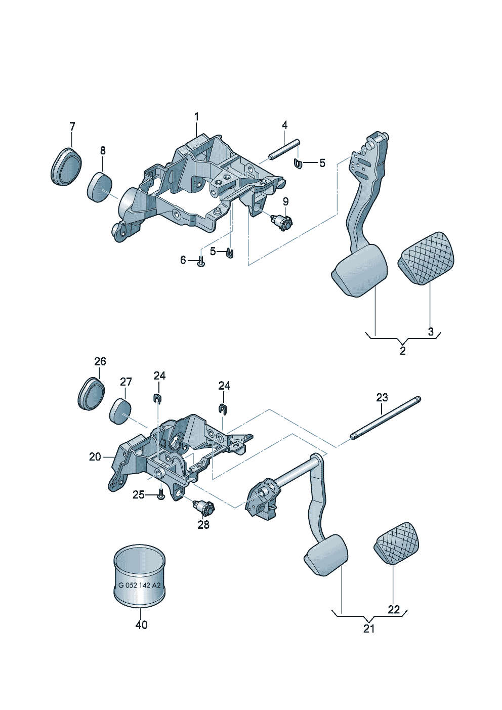 Audi Q5 Sportback (Typ 8R) Universal grease parts 2009 - 2012 | ETKA USA