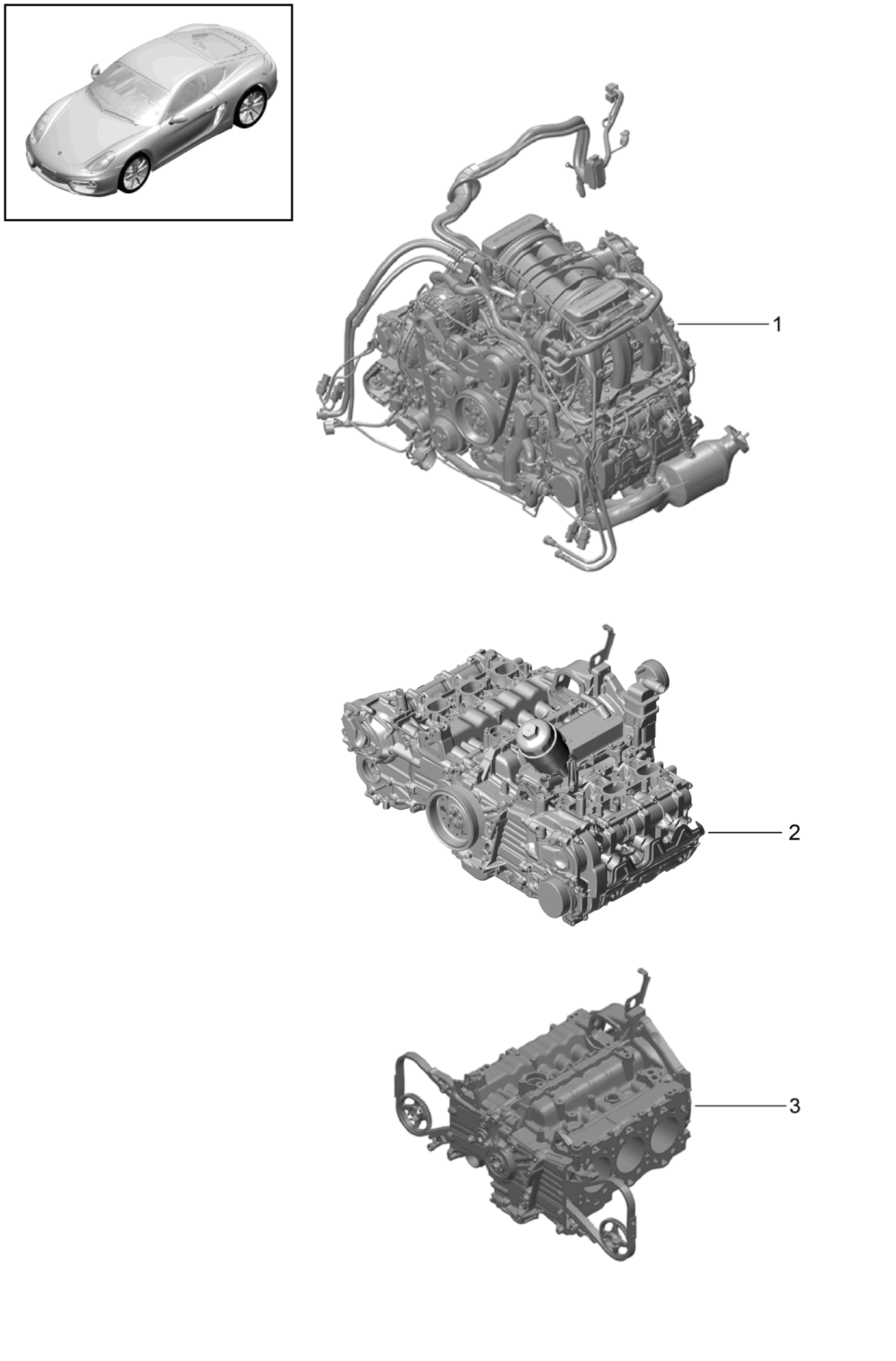 Porsche Cayman 981 Replacement engine but without: clutch plate - pdk ...