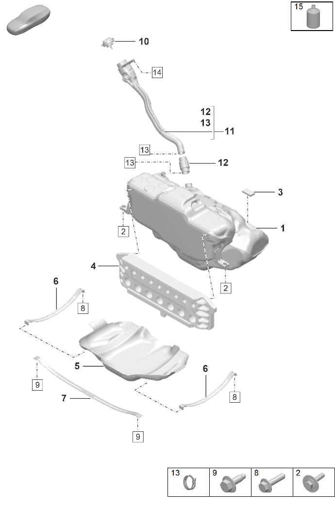 Porsche 992 GT3/RS/ST Fuel tank additive parts 2021 - 2025 | ETKA Europe