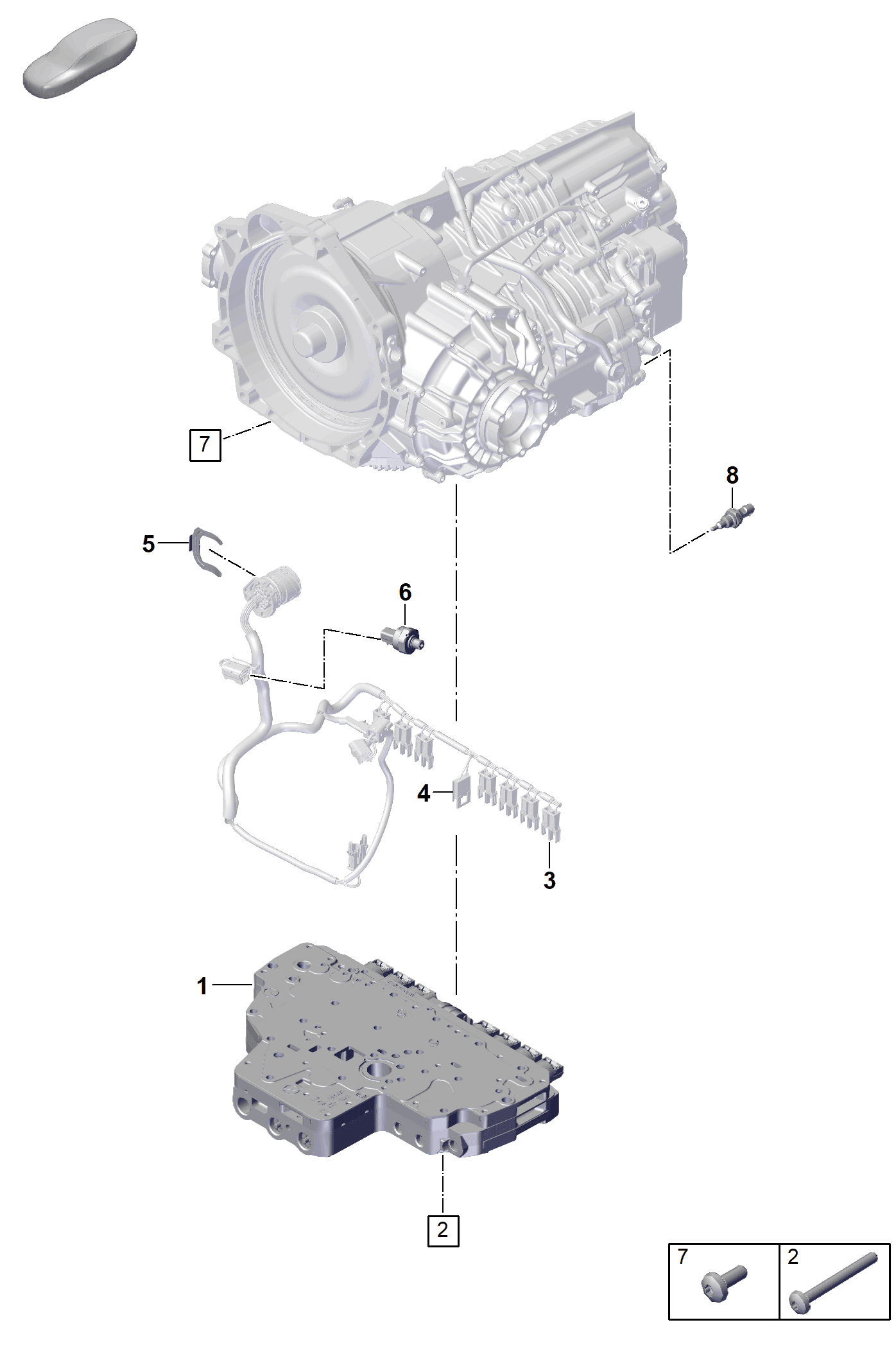 Porsche 992 GT3/RS/ST 7-speed dual clutch gearbox - pdk - sensors parts ...