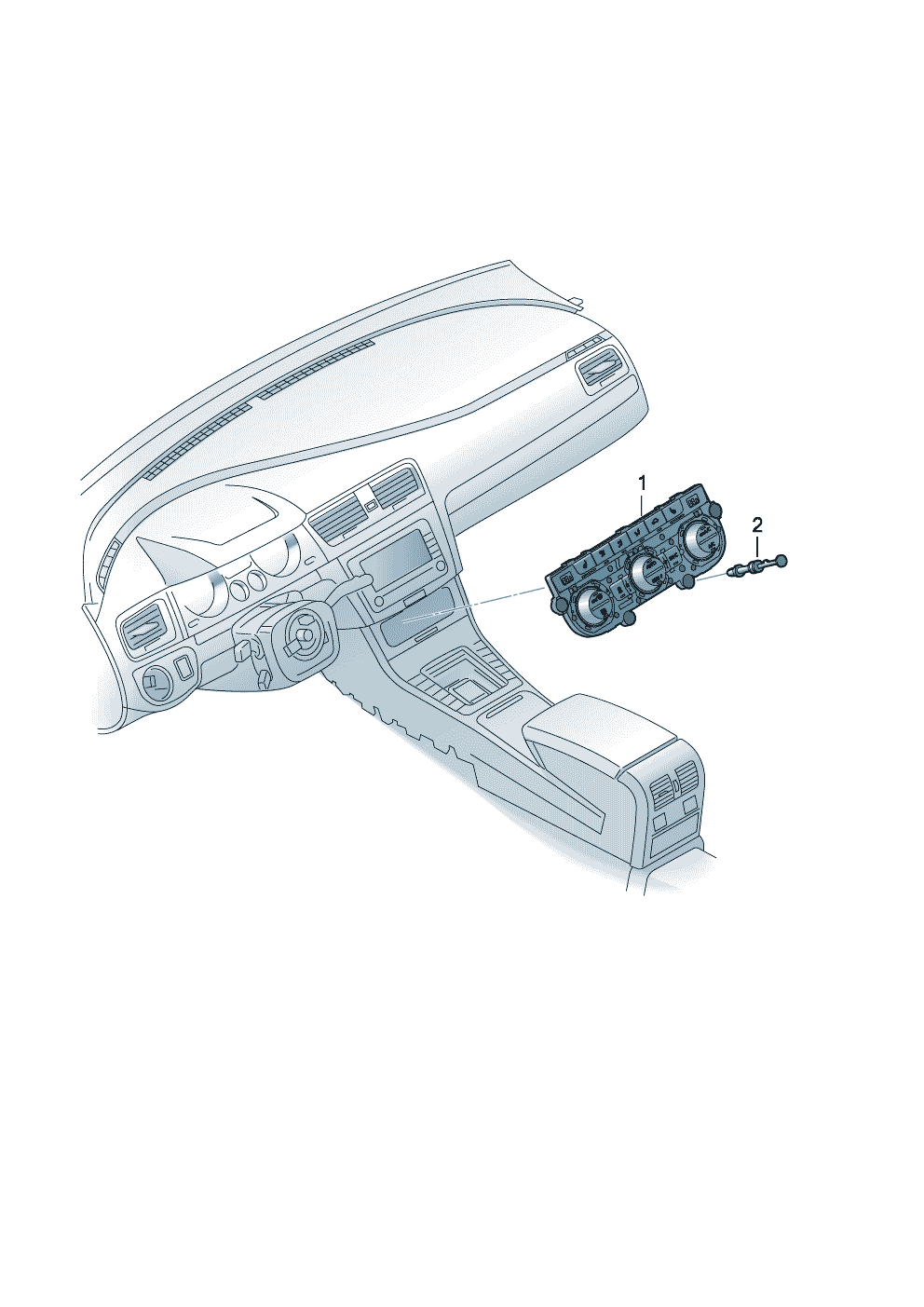 Seat Leon (Typ 5F) Display and control panel with cu for electronically ...