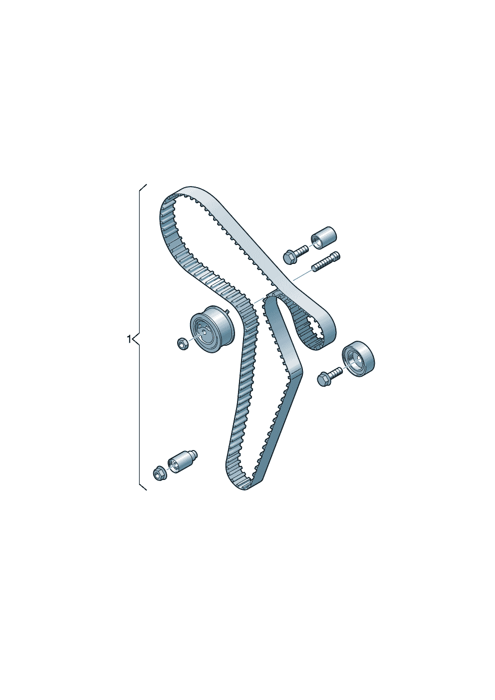 Skoda Kodiaq l Timing chain slide rail parts 2017 - 2024 | ETKA Europe