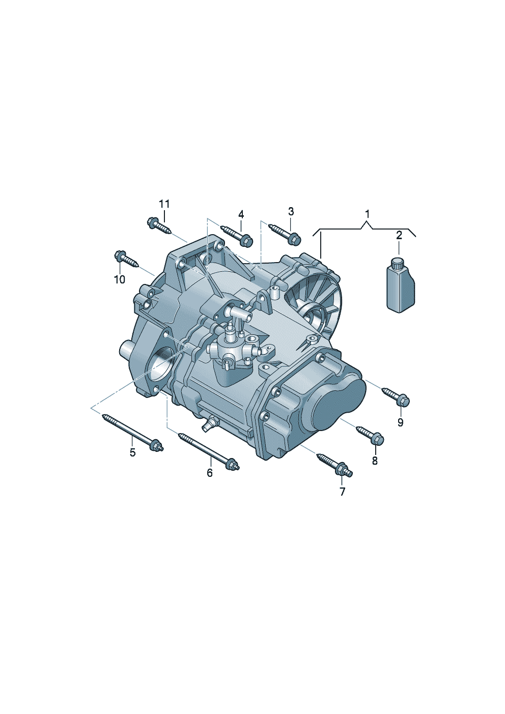 Skoda Fabia (Type PJ) 6-speed manual transmission mounting parts for ...