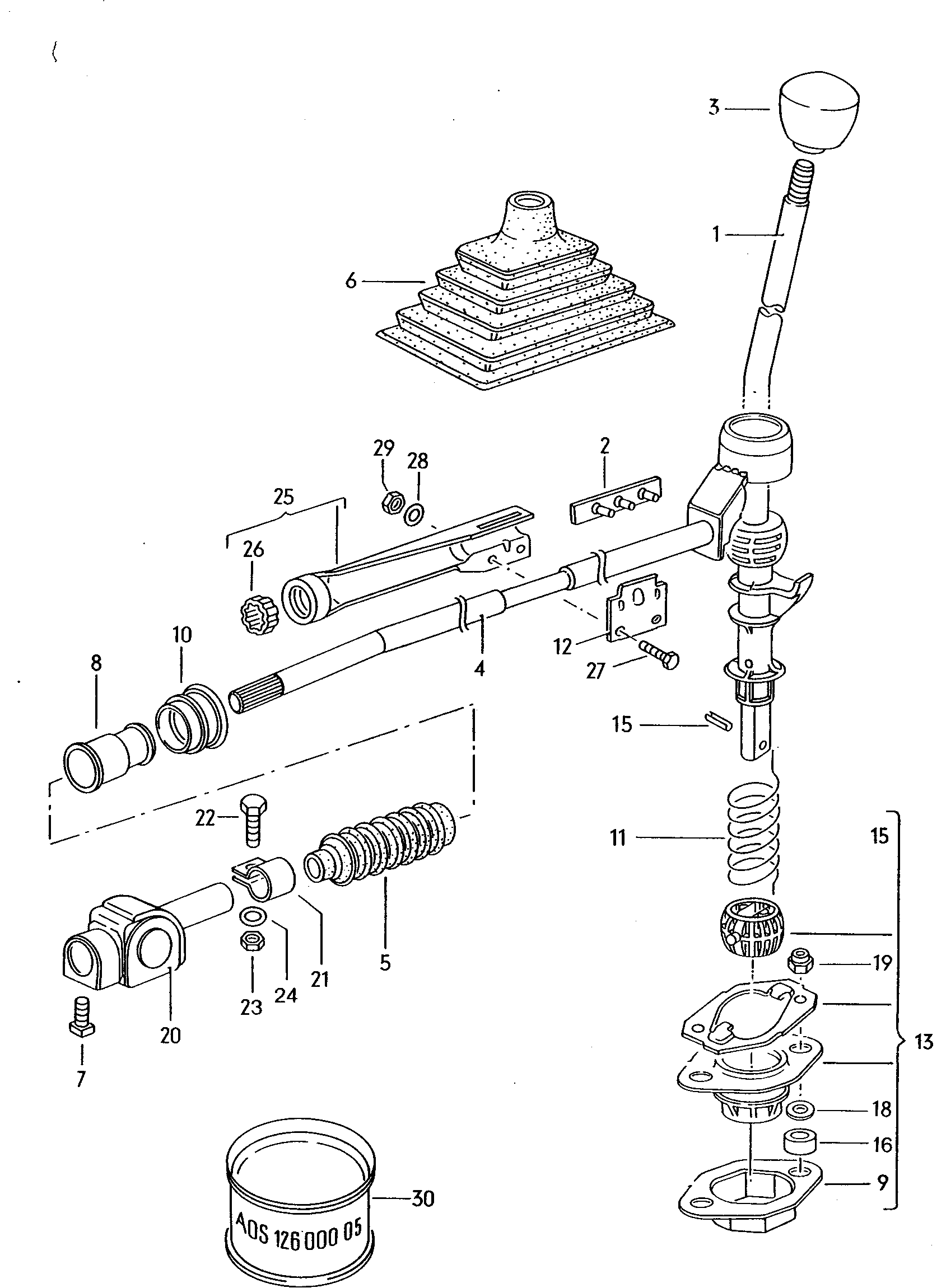 Buy Volkswagen Polo/Derby/Vento-IND (Typ 86) Selector mechanism for 4 ...