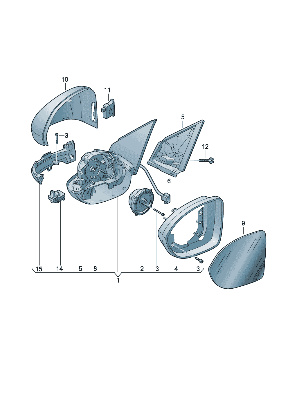 Volkswagen Taigo CS Espelho retrovisor exterior peças 2022 - 2025 ...