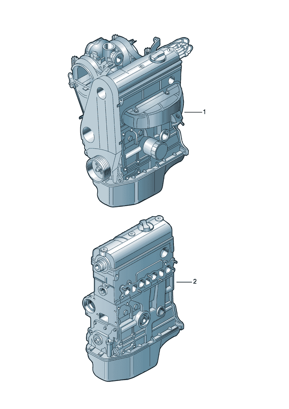 Buy Volkswagen Gol G3 (Typ 5X) Engine, complete short block parts ...