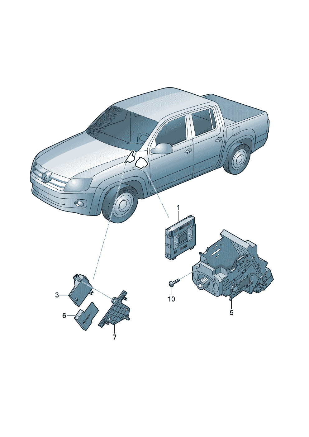 Volkswagen Amarok 2H Fasteners d - 29.08.2016>> parts 2010 - 2016 ...