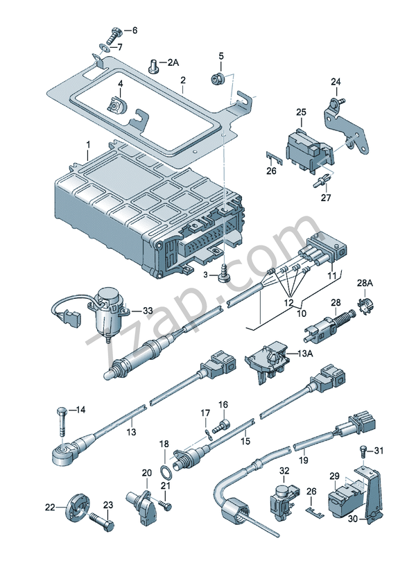 Control unit for fully elec- tronic ignitionLam... Golf/R32/GTI/Rabbit ...