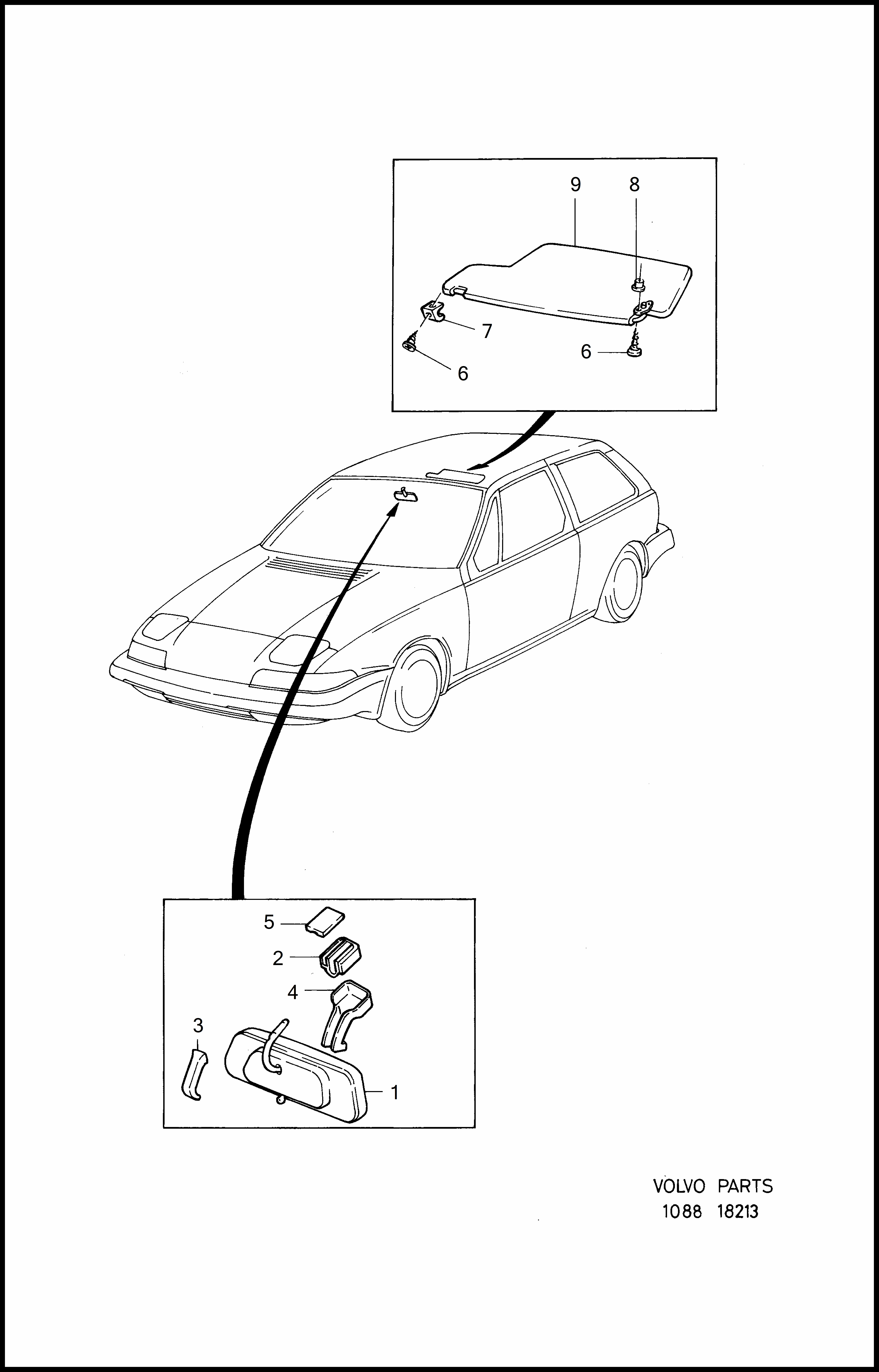 Buy Volvo 480 Interior trim parts online 1986 - 1995 — Global | 7zap