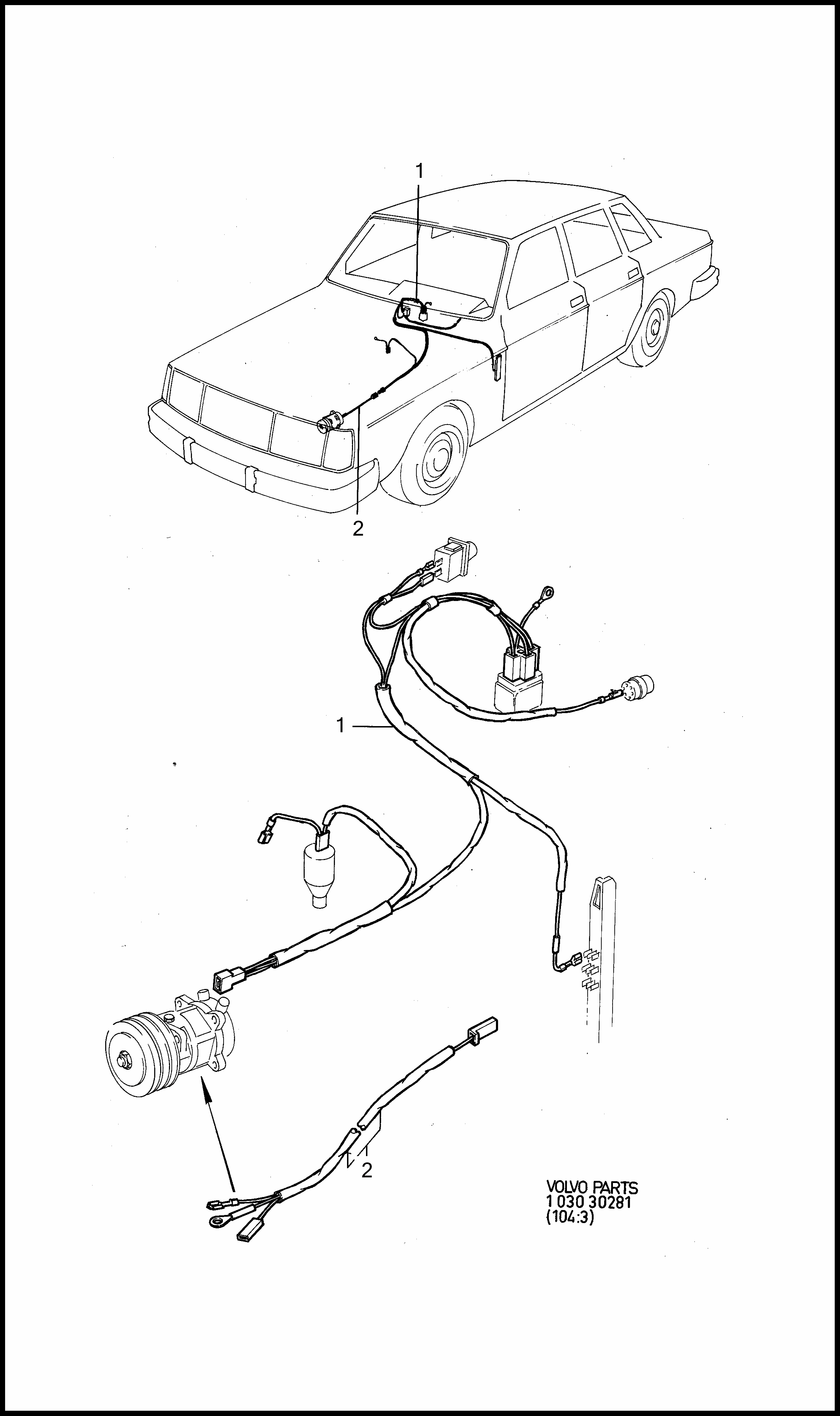 購入 Volvo 240 ケーブルハーネス 部品オンライン 1975 - 1993 — アメリカ合衆国 | 7zap