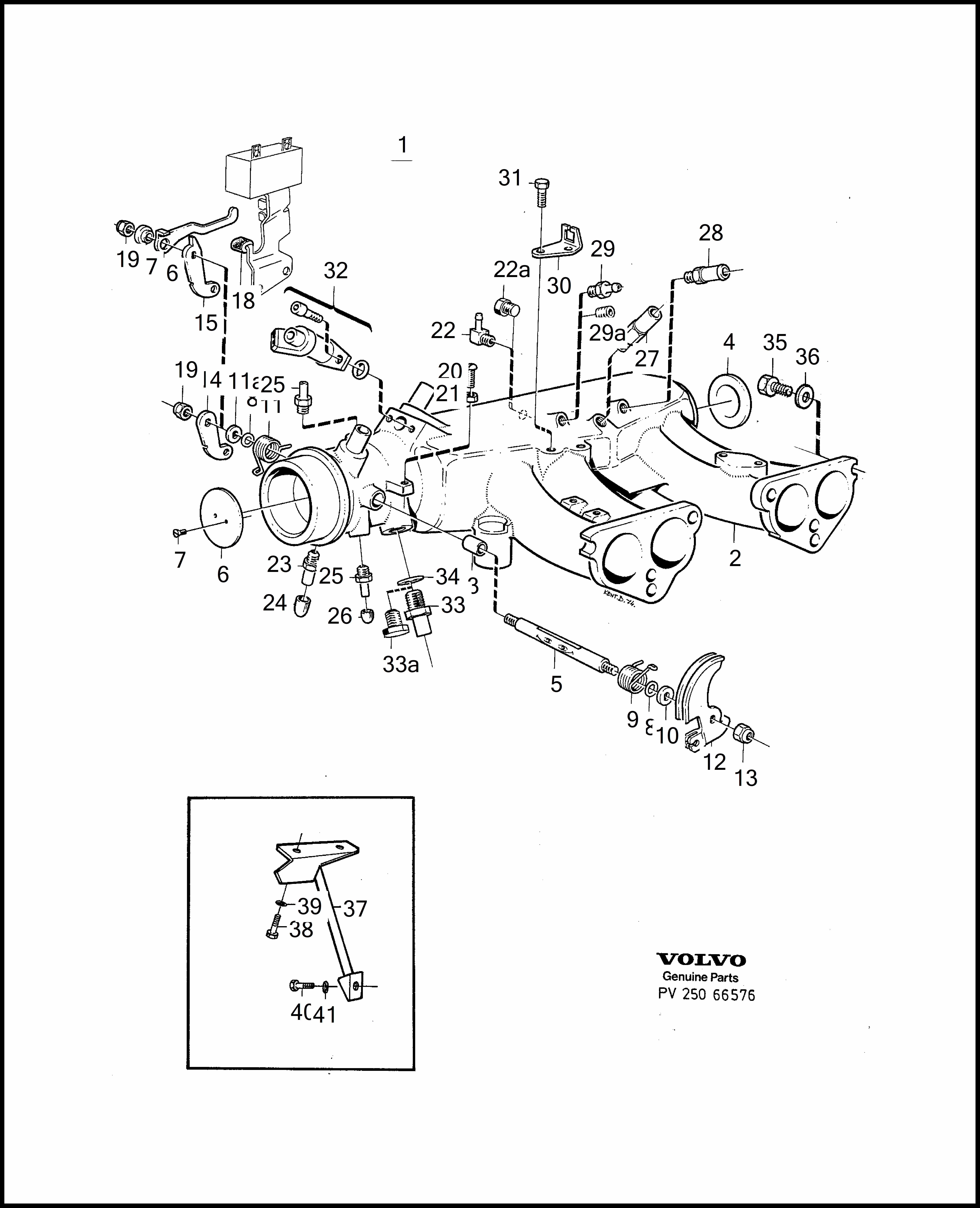 Volvo 240 Inlet manifold Diagram & OEM Parts (1975 - 1993 Global) | 7zap